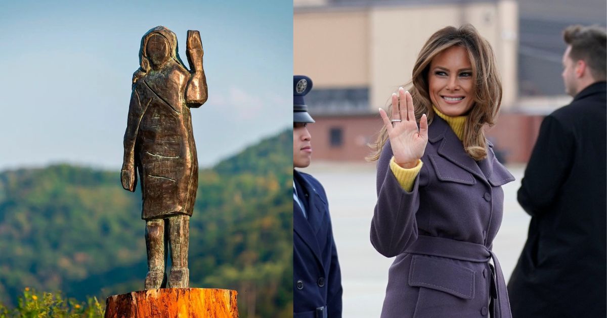 ‘She had it removed herself’—Netizens Speculate Melania Trump ‘hired’ Someone to Rob Her Statue ...
