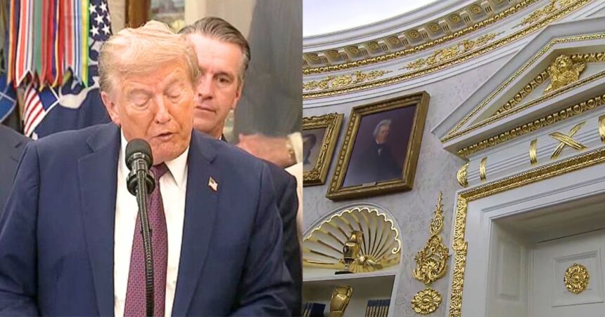 Trump’s Oval Office Makeover Exposed - ‘Gold’ Décor Said to Be $58 ...