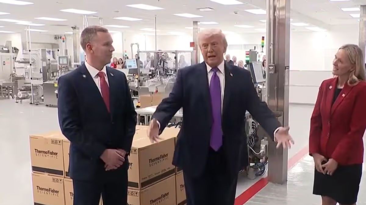Donald Trump Appears to Walk Away Mid-Tour at Ohio Manufacturing Plant